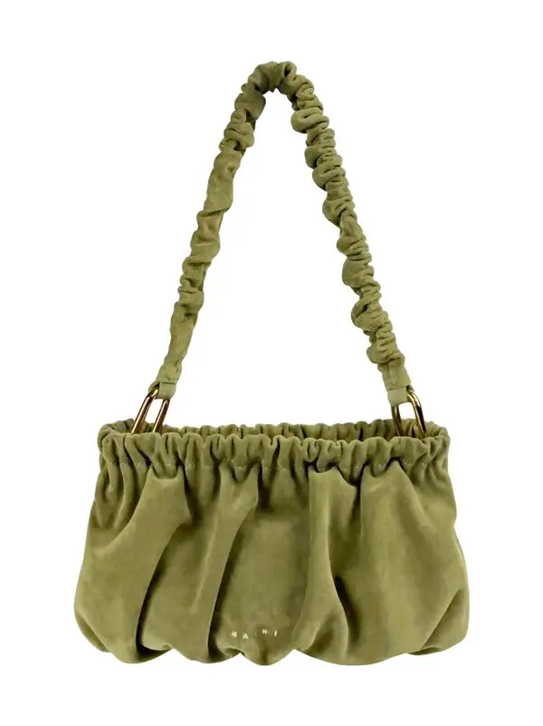 Marni Shopping Handbag In 100% Calf Leather - Thyme