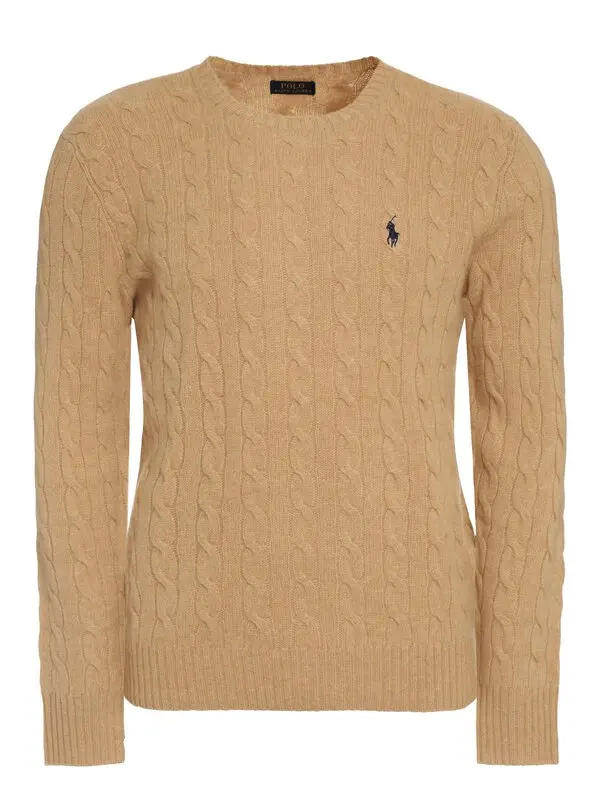 Polo Ralph Lauren Polo Cable Knit Sweater - Camel