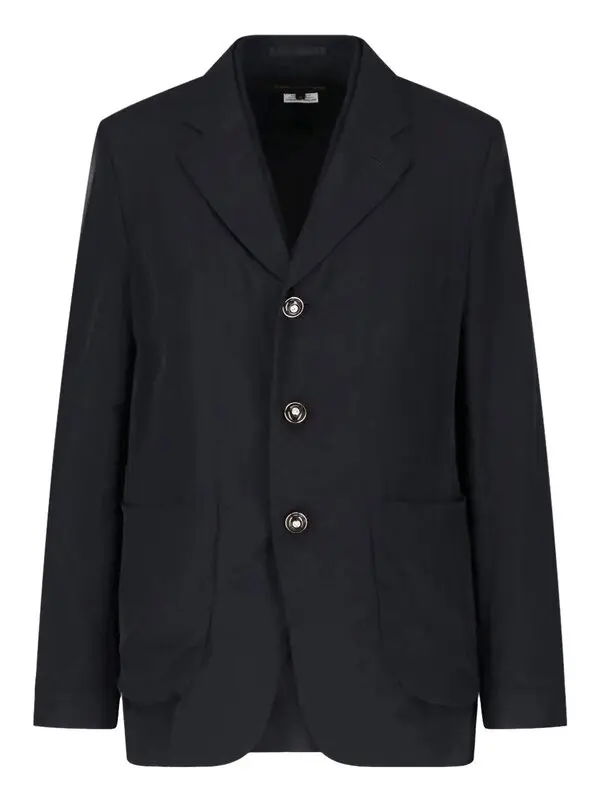 Comme Des Garçons Tailored Single-breasted Wool Blazer - Black