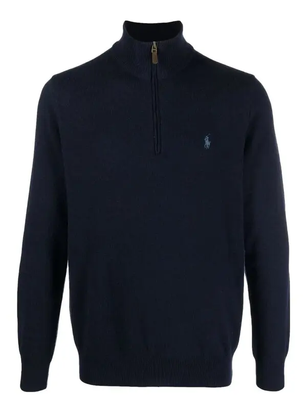Polo Ralph Lauren Long-sleeve Half-zip Pullover Sweater - Blu