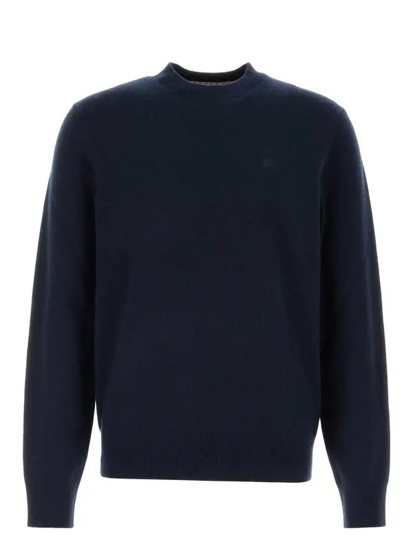 Burberry Stretch Cashmere Blend Sweater - Blue