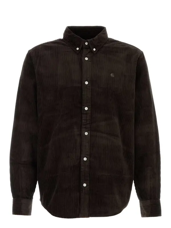 Carhartt Work In Progress Corduroy Long-sleeve Madison Cord Shirt - Brown