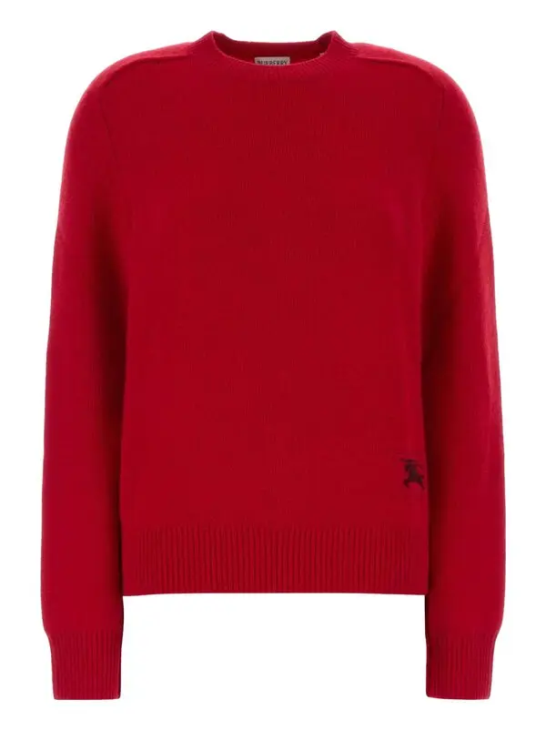 Burberry Stretch Cashmere Blend Sweater - Red