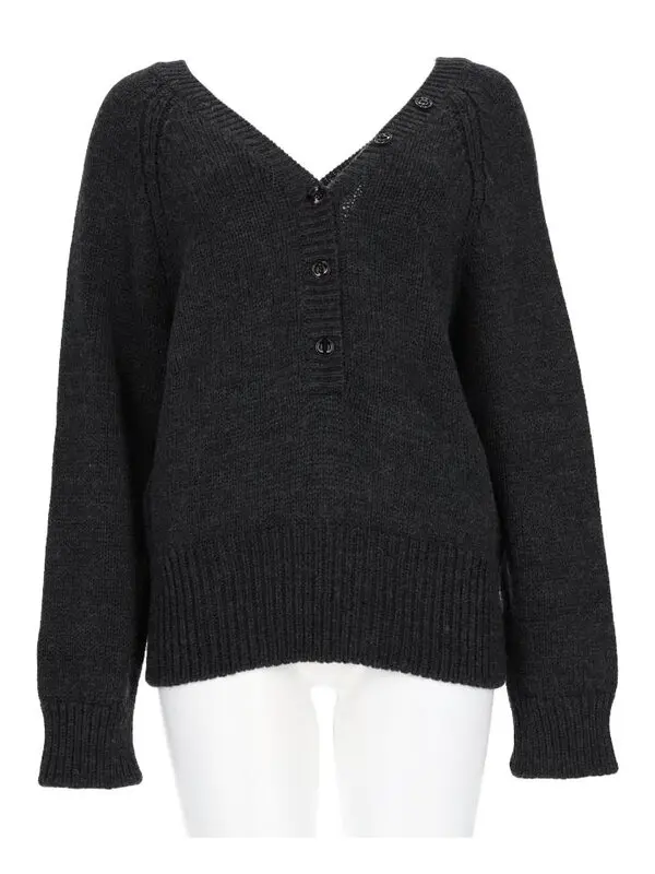 Our Legacy Merino Wool Dry Knit Sweater - Grey