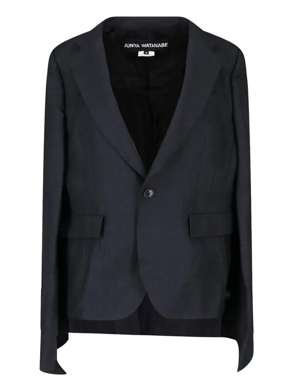 Junya Watanabe Tailored Single-breasted Blazer - Grey
