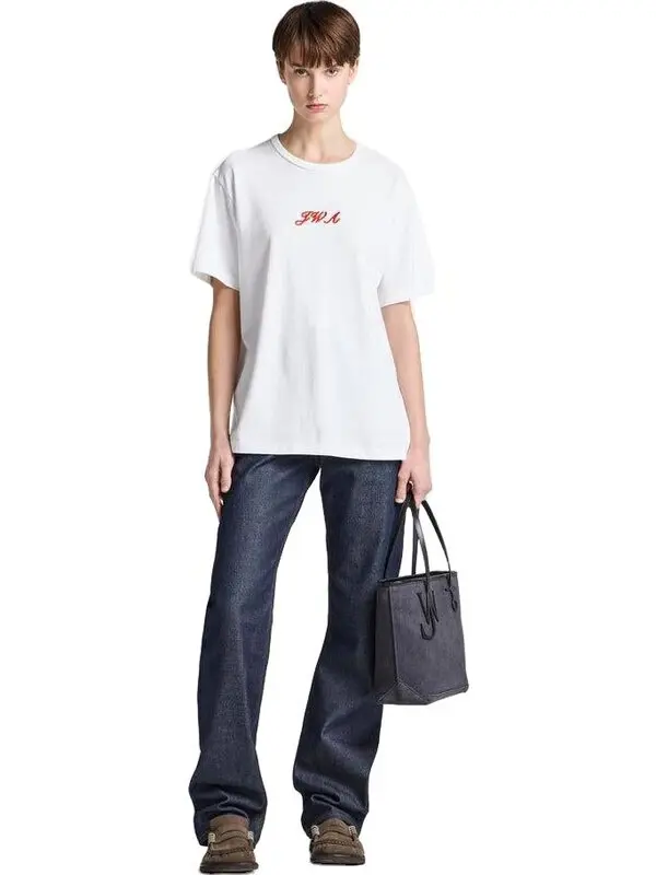JW Anderson J. W. Anderson Script Logo T-shirt - White