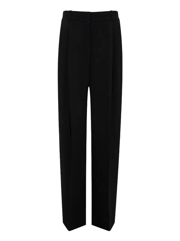 TOTEME Double-pleat Fluid Trousers - Black
