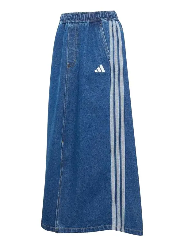 Adidas Stadium Washed Denim Loose Fit Skirt Asia Sizing - Preloved Ink