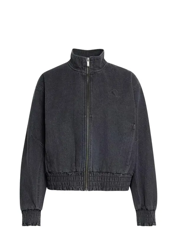 Adidas Stadium Washed Denim Loose Fit Jacket Asia Sizing - Black