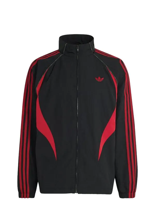 Adidas Street Track Top Asia Sizing - Black Red