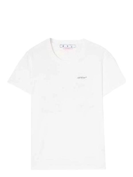 Off-White Floral Arrow Short Sleeve T-shirt - White