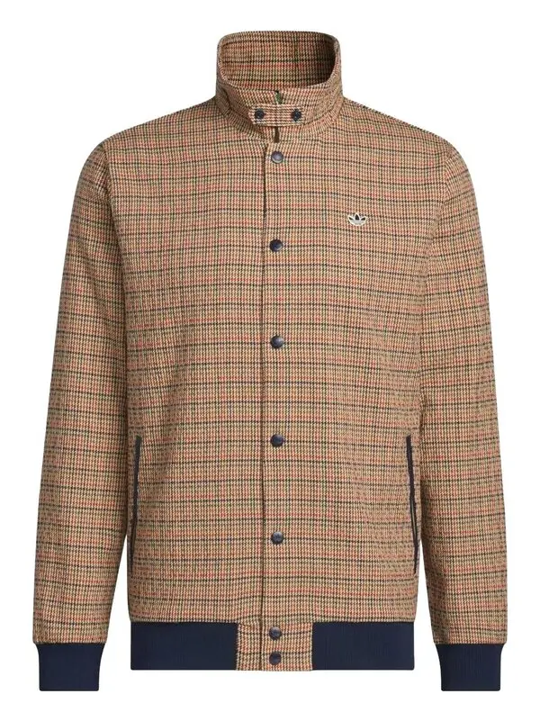 Adidas Houndstooth Jacket Asia Sizing - Shadow Brown