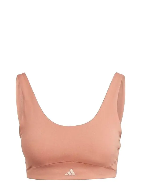 Adidas Coreflow Luxe Studio Medium-support Bra Asia Sizing - Brown