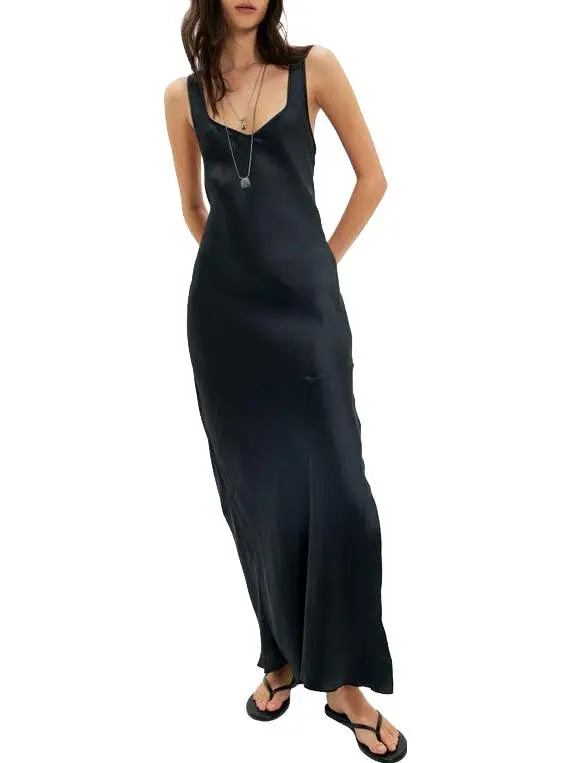 Free People Simply The Best Maxi Slipdress - Black