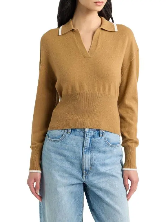 Solid & Striped Fallon Wool & Cashmere Sweater - Camel