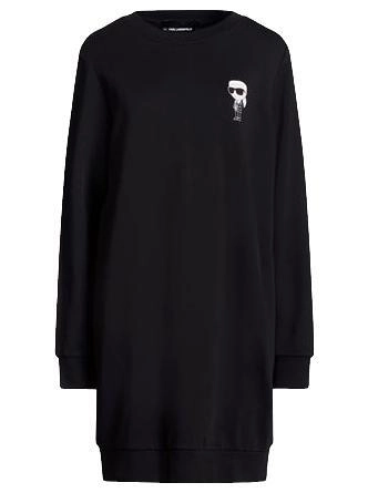 Karl Lagerfeld Mini Dress Size Cotton - Black