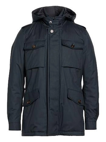MOORER Jacket Size Virgin Wool, Silk, Polyurethane - Blue