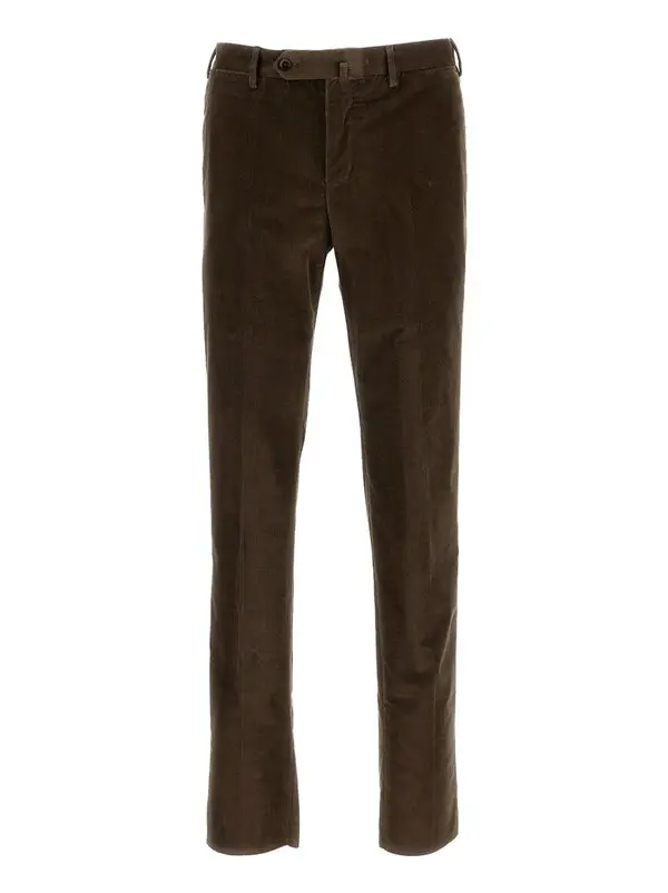 PT TORINO Pantaloni In Velluto A Costine - Beige