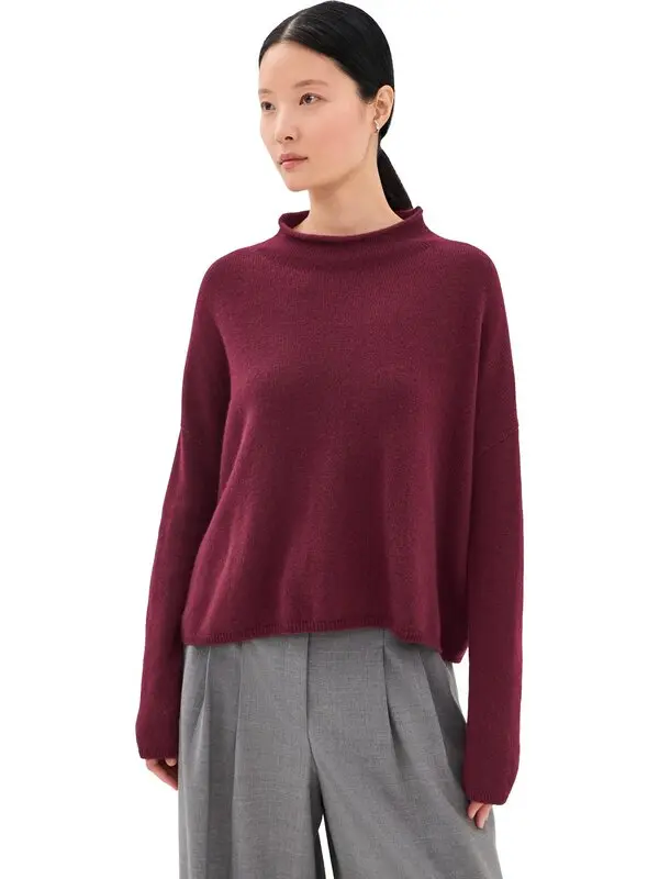 LISA YANG Sandy Sweater - Deep Plum