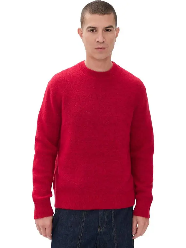 WAX LONDON Wilde Fluffy Wool Sweater - Red