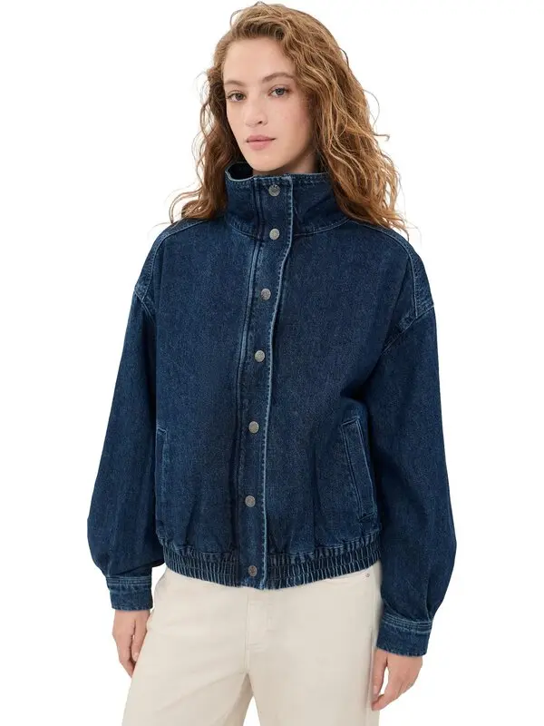 DAZE Phantom Funnel Neck Jacket - Rush