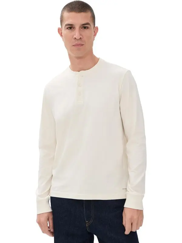 FAIR HARBOR Pacific Henley Tee - Shell