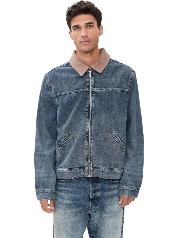 FRAME Denim Zip Trucker Jacket - Breakpoint