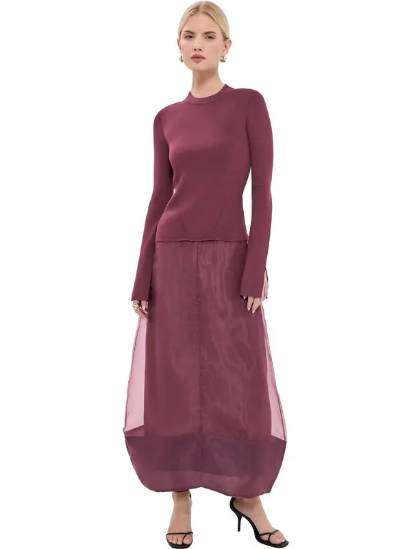Simkhai Maril Midi Dress - Fig