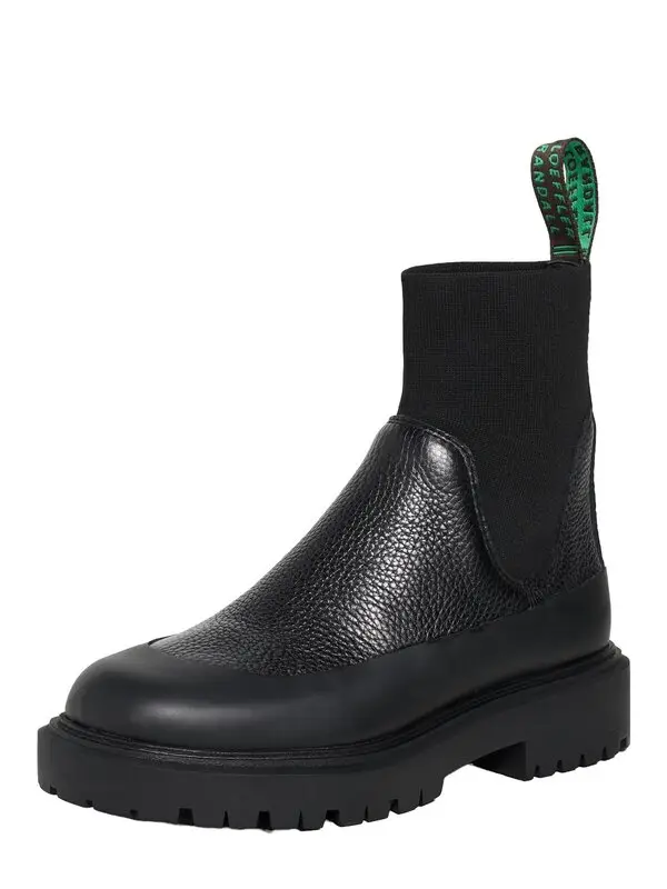 LOEFFLER RANDALL Suri Leather Chelsea Boots - Black