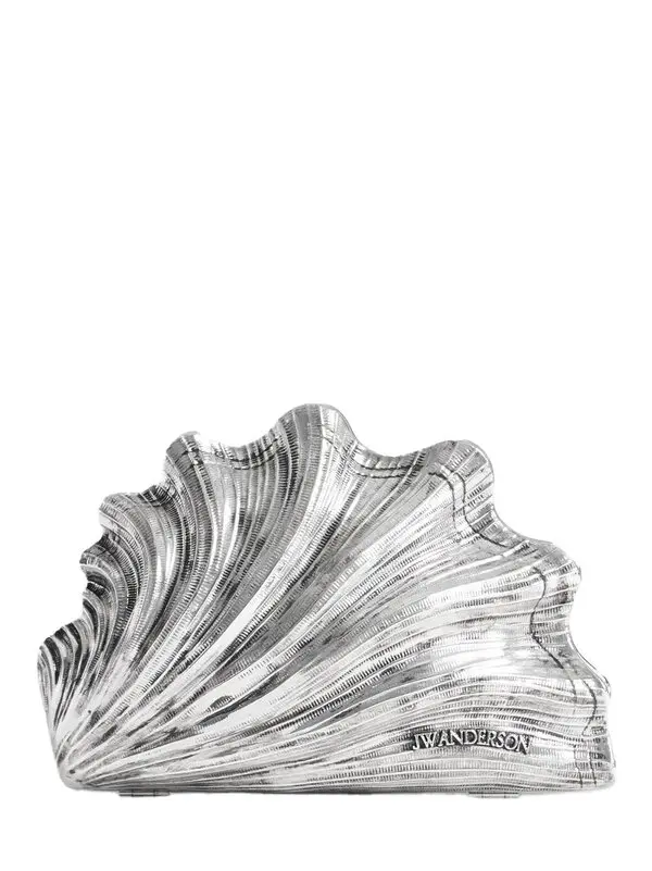 JW Anderson Shell Clutch - Argento