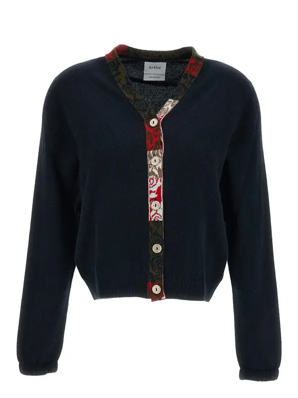 BARRIE Cardigan Scollo A V - Nero