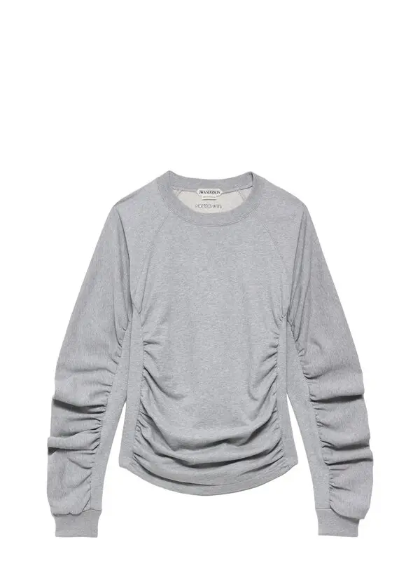 JW Anderson Felpa Con Maniche Arricciate - Grey