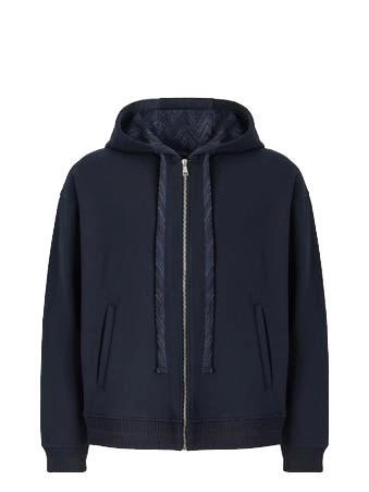Missoni Cotton Zip-up Hoodie With Insert - Blue