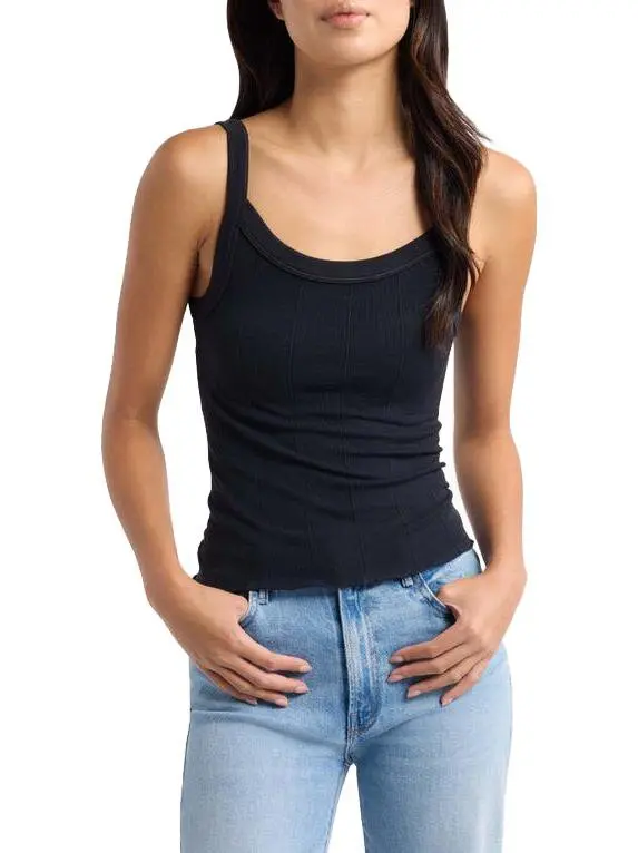 Free People So Soft Seamless Tank - Black