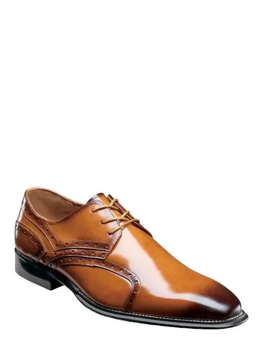 STACY ADAMS Alexander Plain Toe Oxford - Tan
