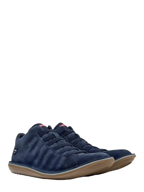 Camper Beetle Leather Ankle Boot - Dark Blue