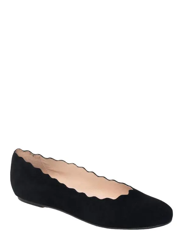 PATRICIA GREEN Palm Beach Ballet Flat - Black Suede