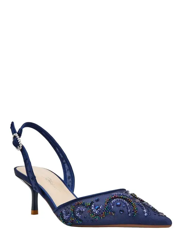 Betsey Johnson Prim Slingback Pump - Navy