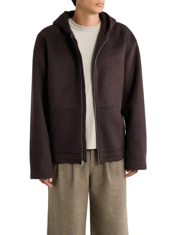 KROST Wool Blend Zip Hooodie - Rain Drum