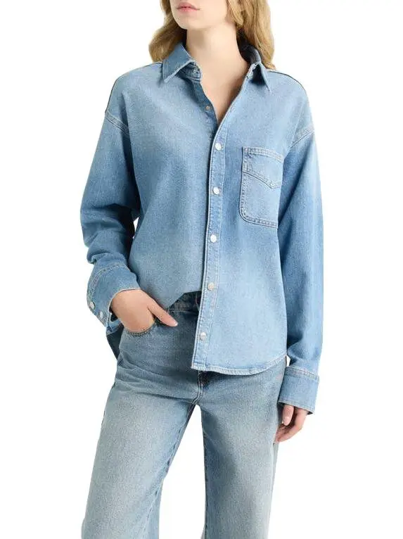 Warp + Weft Chi Town Denim Shacket - Pretty Please