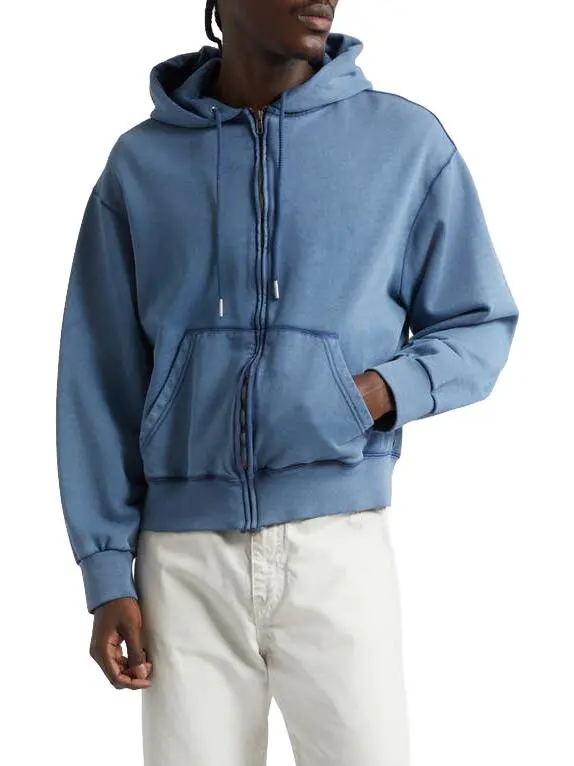 STOCKHOLM SURFBOARD CLUB Dream Back Logo Zip Graphic Hoodie - Blue