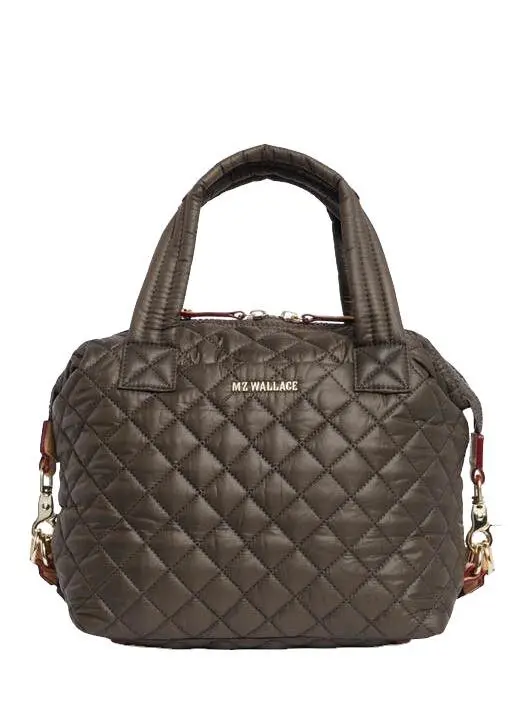 Mz Wallace Small Sutton Deluxe Quilted Nylon Crossbody Bag - Magnet
