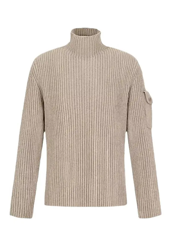 AMOMENTO Ribbed Velvet-knit Sweater - Neutrals