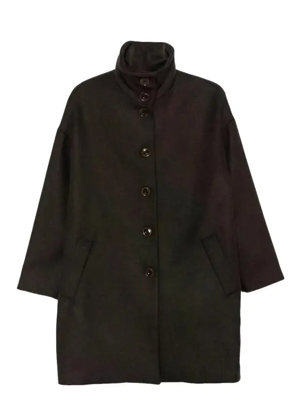 SESSUN Paradise High-neck Coat - Brown