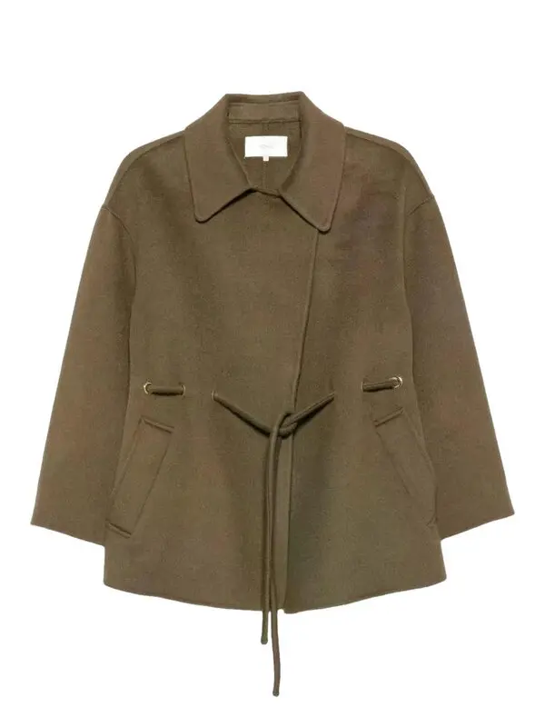 Ba&sh Belted Wool Jacket - Green