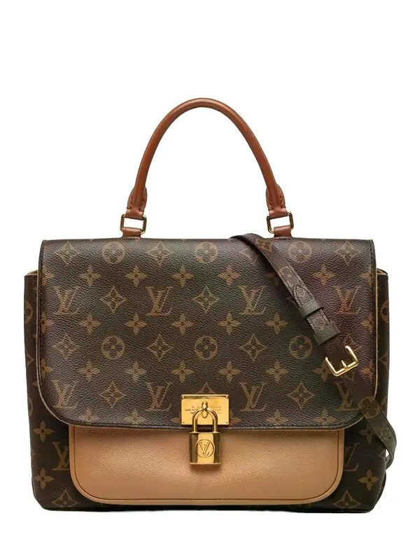 LOUIS VUITTON 2018 Monogram Marignan Satchel - Brown
