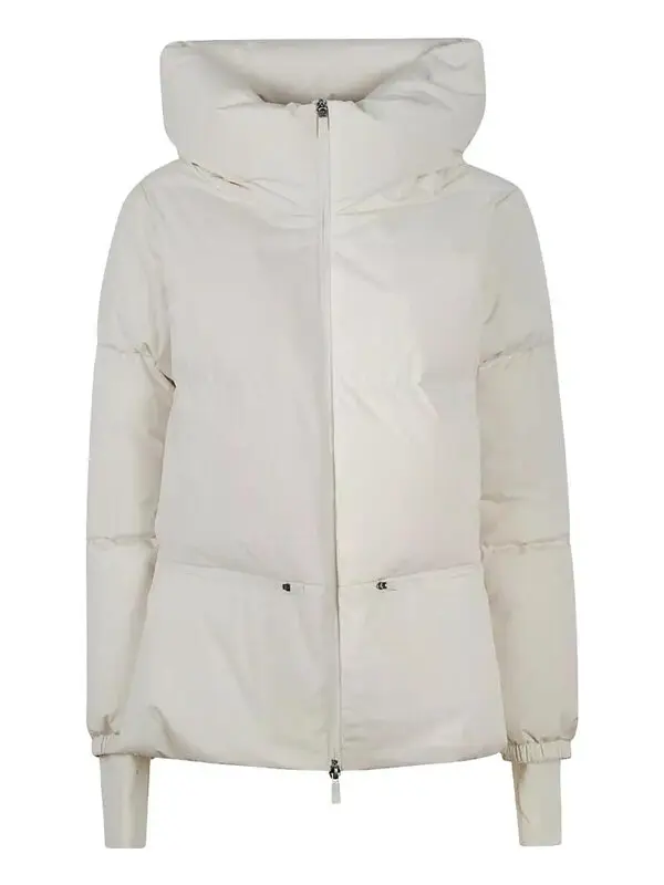 Herno Hooded Quilted Jacket - Neutrals