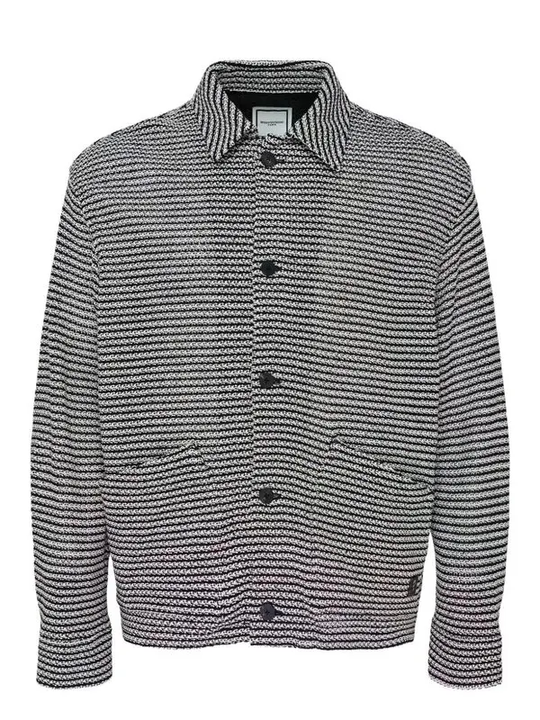WOOYOUNGMI Textured-knit Shirt Jacket - Black