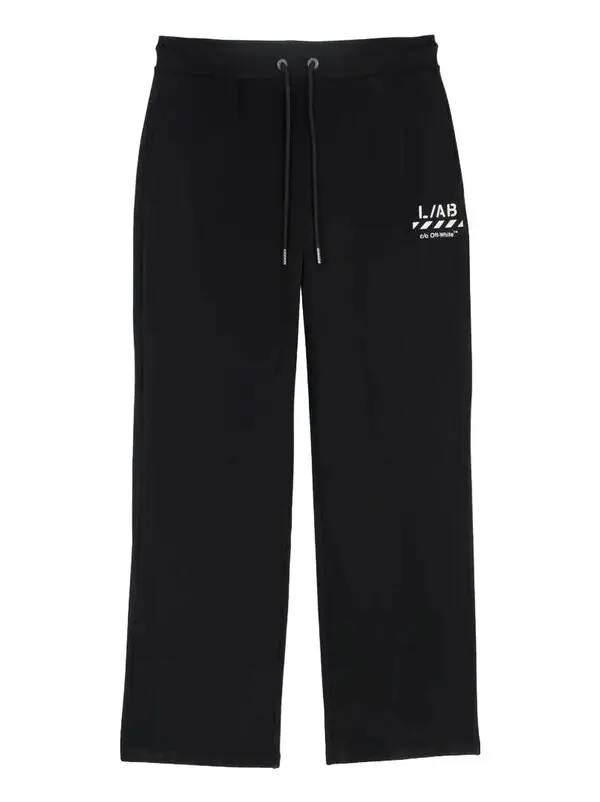 L/AB C/O OFF-WHITE Core Diagonal Track Pants - Black