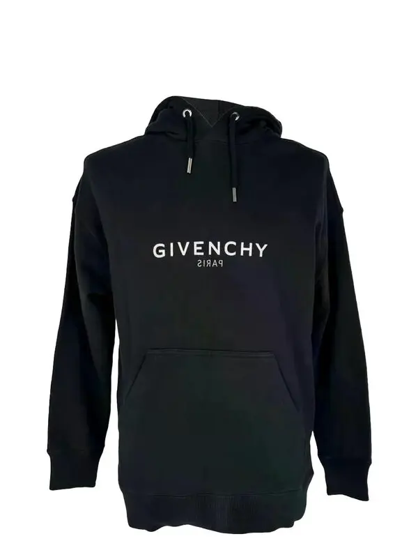 Givenchy Reverse Logo Hoodie - Black